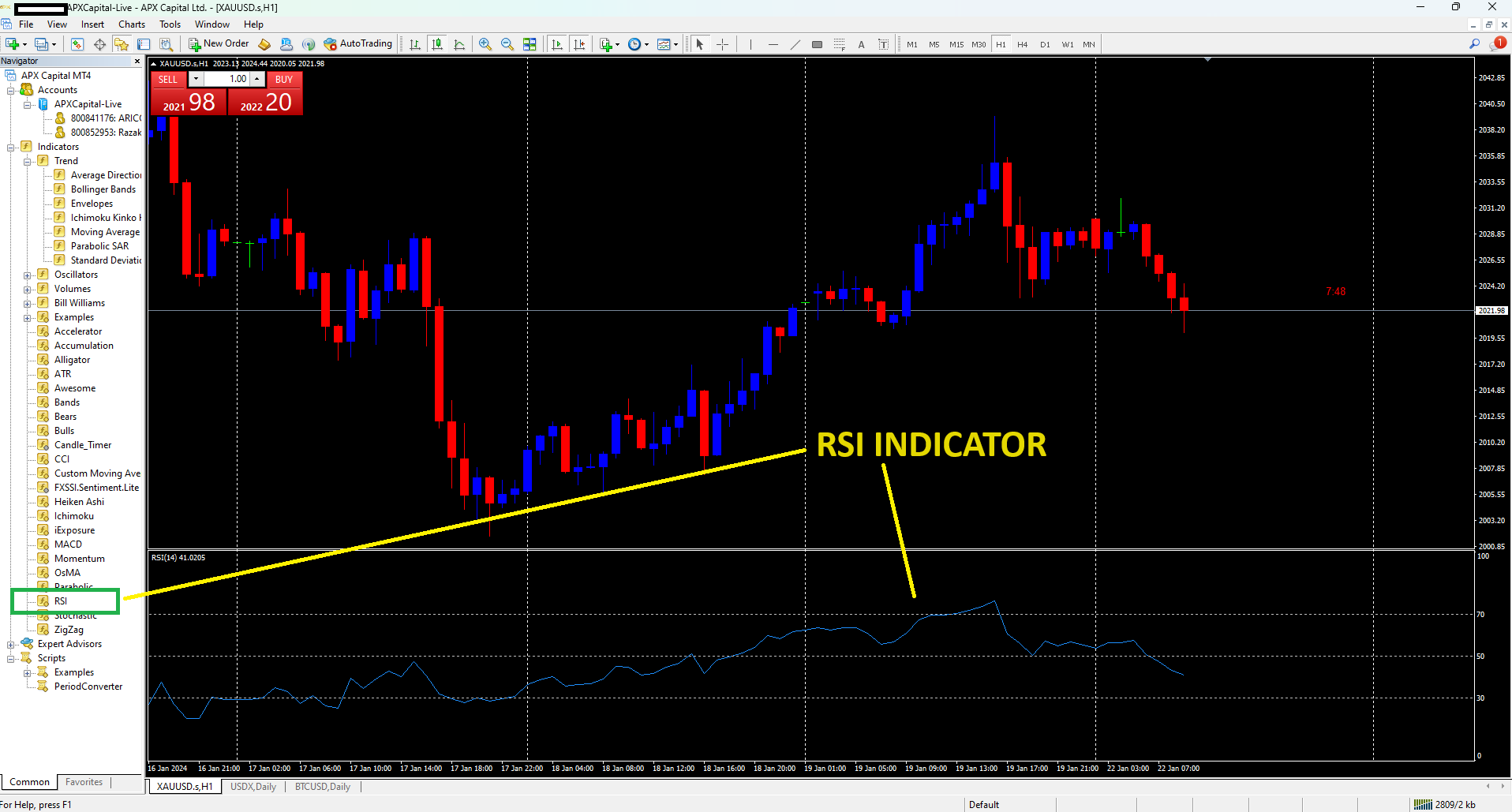 Relative Strength Index (RSI)